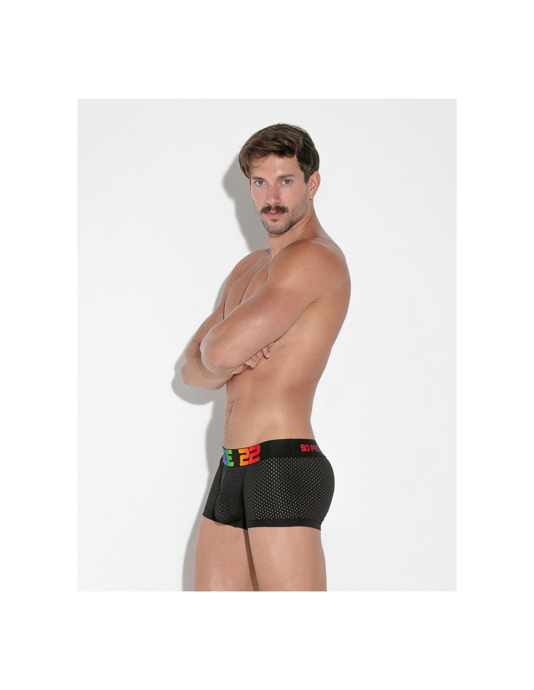 CODE 22 - Pride Mesh Trunks - Black