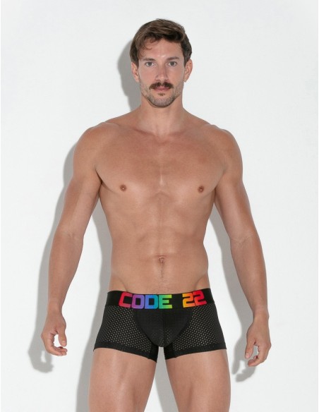 CODE 22 - Pride Mesh Trunks - Black