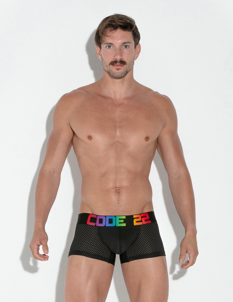 CODE 22 - Pride Mesh Trunks - Black